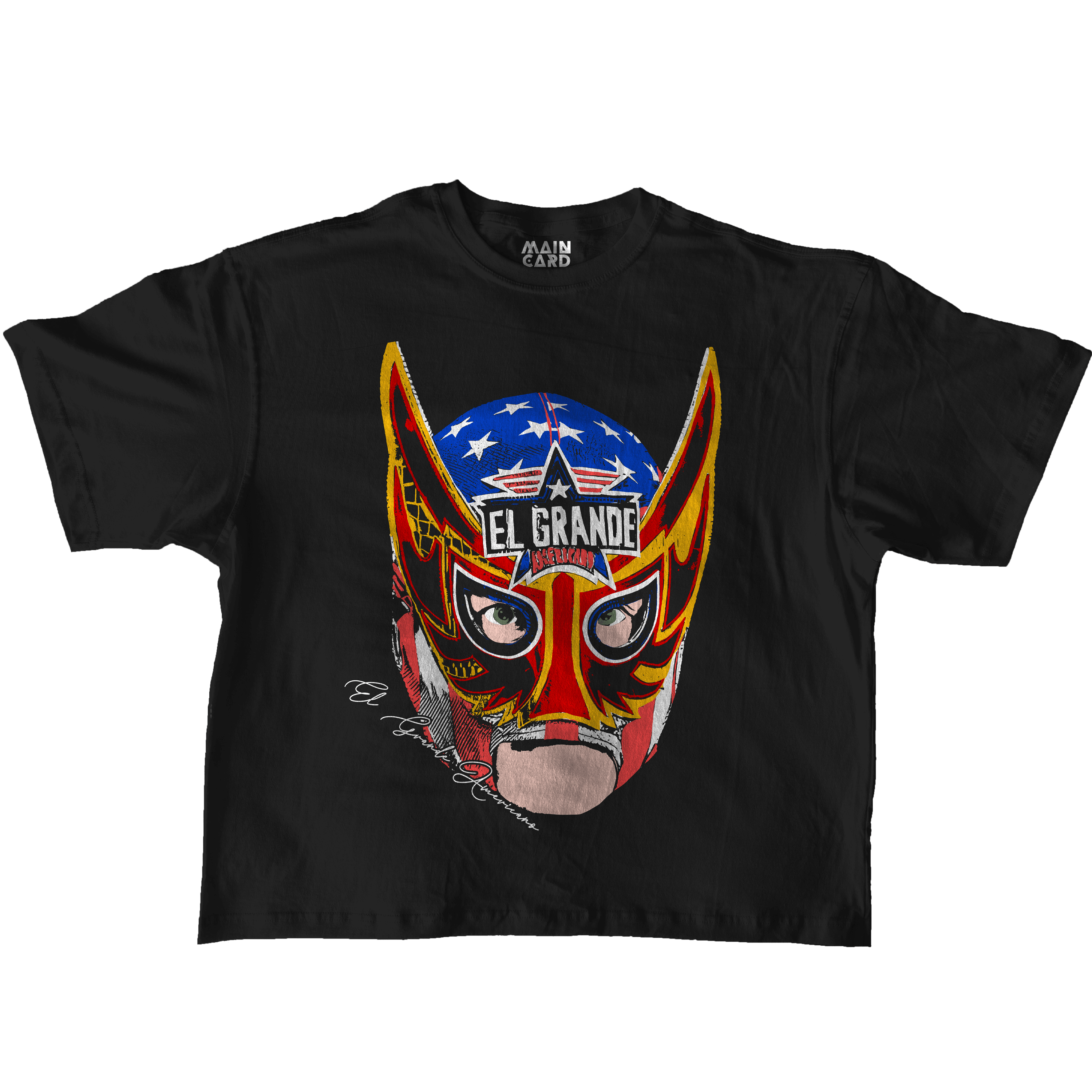 Playera Oversize El Grande Americano Big Face Main Card Co