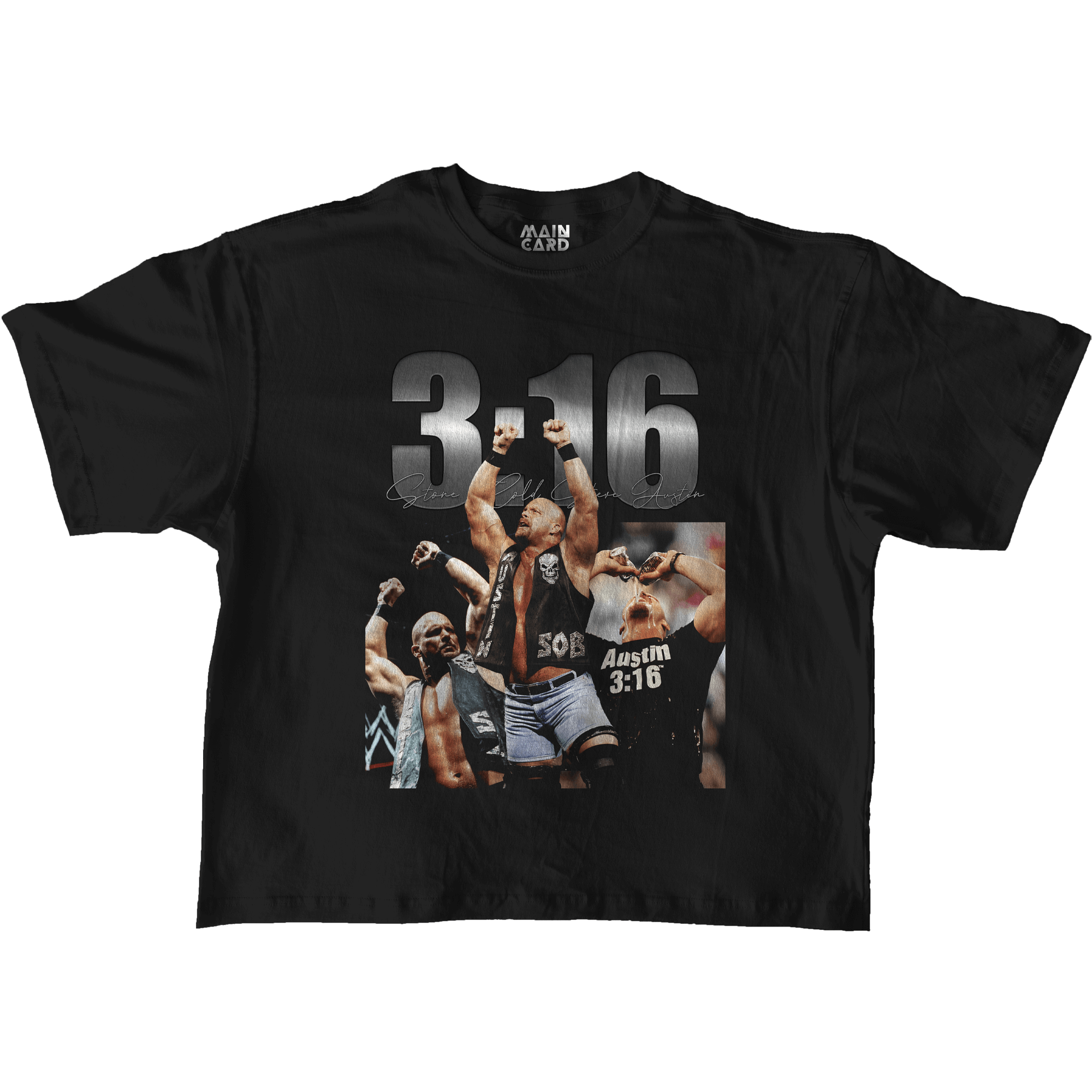 Playera Oversize Stone Cold Steve Austin Originals – Main Card Co.